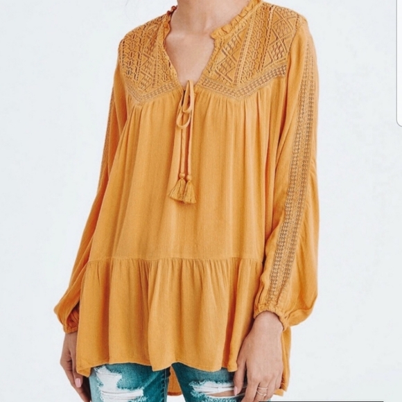 American Eagle Outfitters | Tops | American Eagle Flowing Tunic Top ...